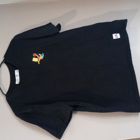 Spencer's | Tops | The Simpsons Bart Basketball Embroidered Shirt Xl ...